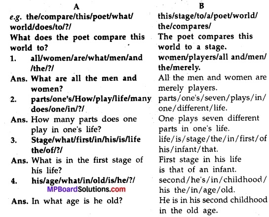 MP Board Class 10th English The Rainbow Workbook Solutions Chapter 16 ...