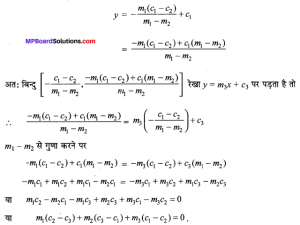 MP Board Class 11th Maths Solutions Chapter 10 सरल रेखाएँ विविध ...