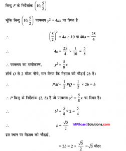 MP Board Class 11th Maths Solutions Chapter 11 शंकु परिच्छेद विविध ...