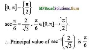 MP Board Class 12th Maths Solutions Chapter 2 Inverse Trigonometric ...