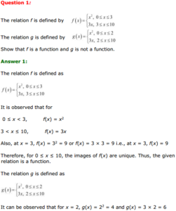 MP Board Class 11th Maths Solutions Chapter 2 Relations and Functions ...