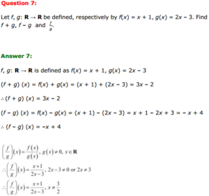 MP Board Class 11th Maths Solutions Chapter 2 Relations and Functions Miscellaneous Exercise ...