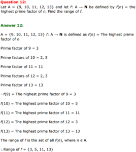 MP Board Class 11th Maths Solutions Chapter 2 Relations and Functions Miscellaneous Exercise ...